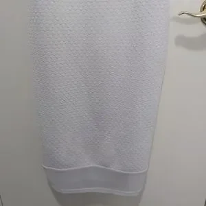 River Island | Dresses | River Island White Dotted Dress With Sheer End ...